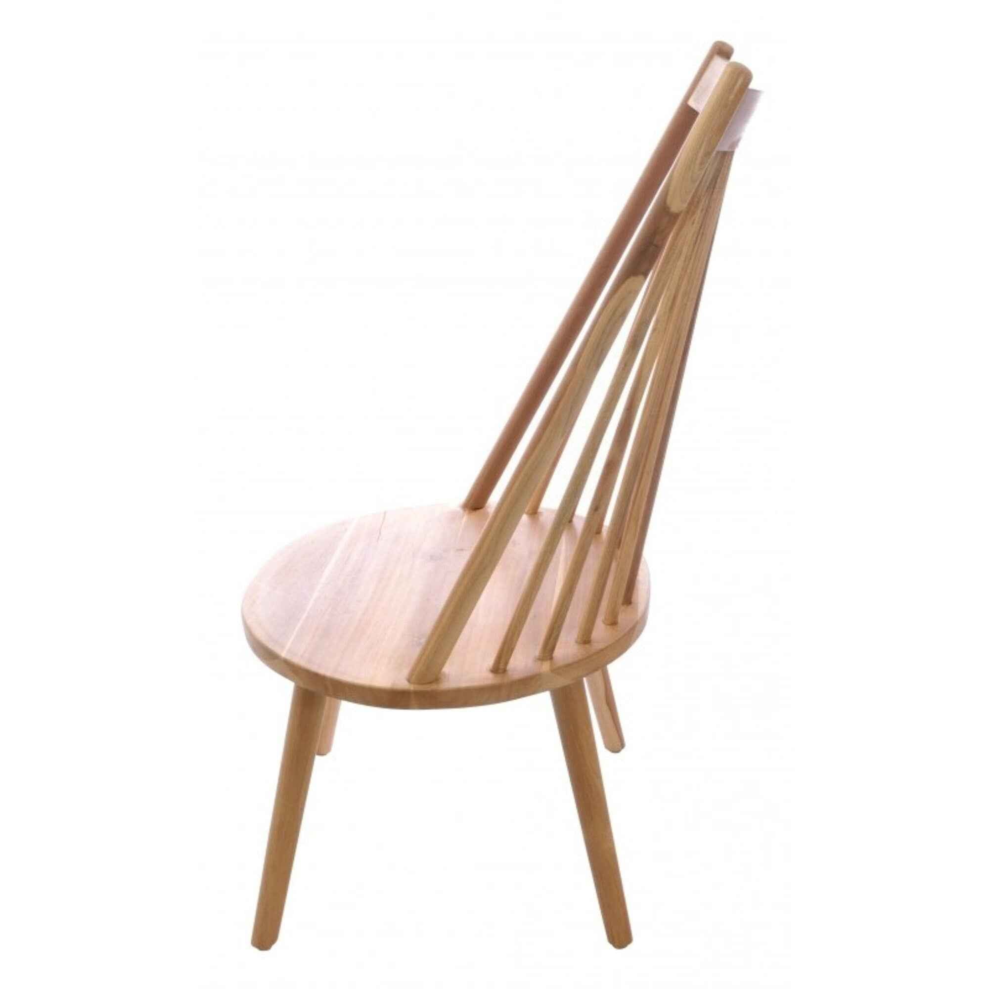 Scandinavian Curved High Back Chair
